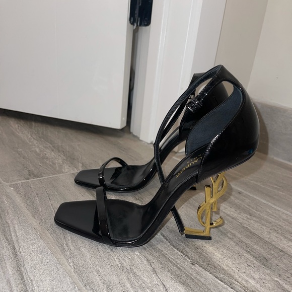 Yves Saint Laurent | Shoes | Authentic Opyum Sandals In Patent Leather ...